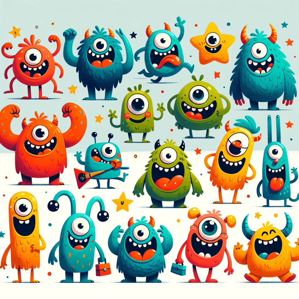 Kooky Monsters 5D DIY Paint By Diamond Kit – Original Paint By Diamond