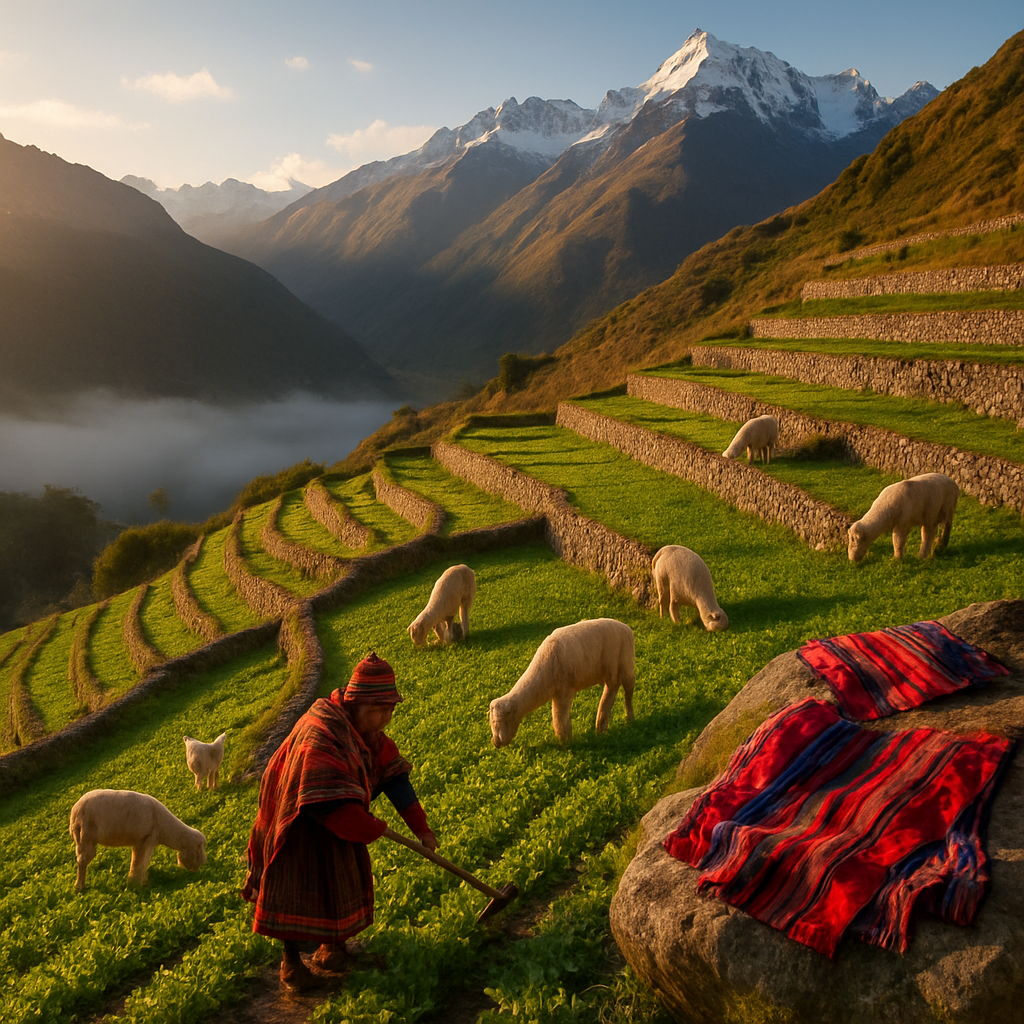 Morning Light on Andean Terraces 5D DIY Paint By Diamond Kit – Original ...