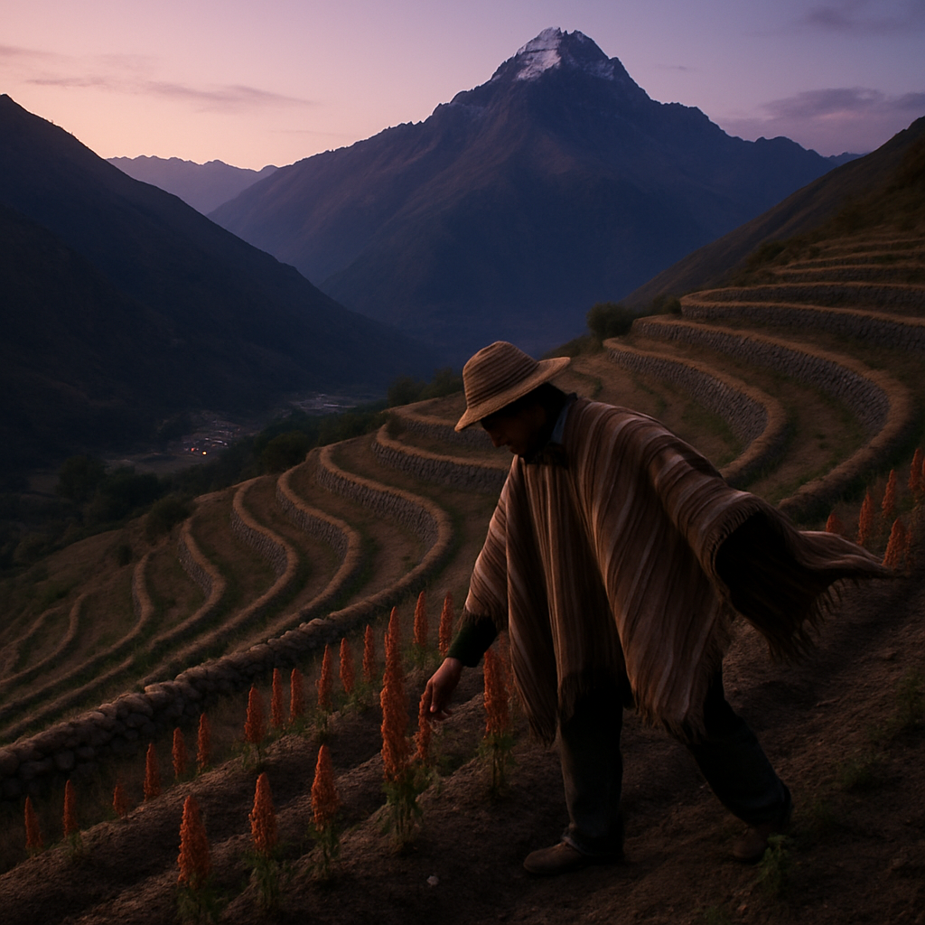 Twilight Harvest on Andean Terraces 5D DIY Paint By Diamond Kit ...