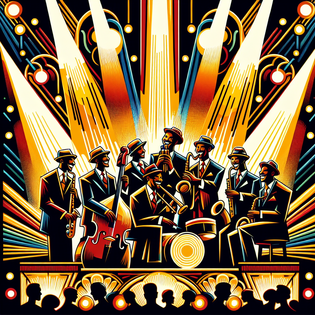 Art Deco Jazz Scene 5D DIY Paint By Diamond Kit – Original Paint By Diamond