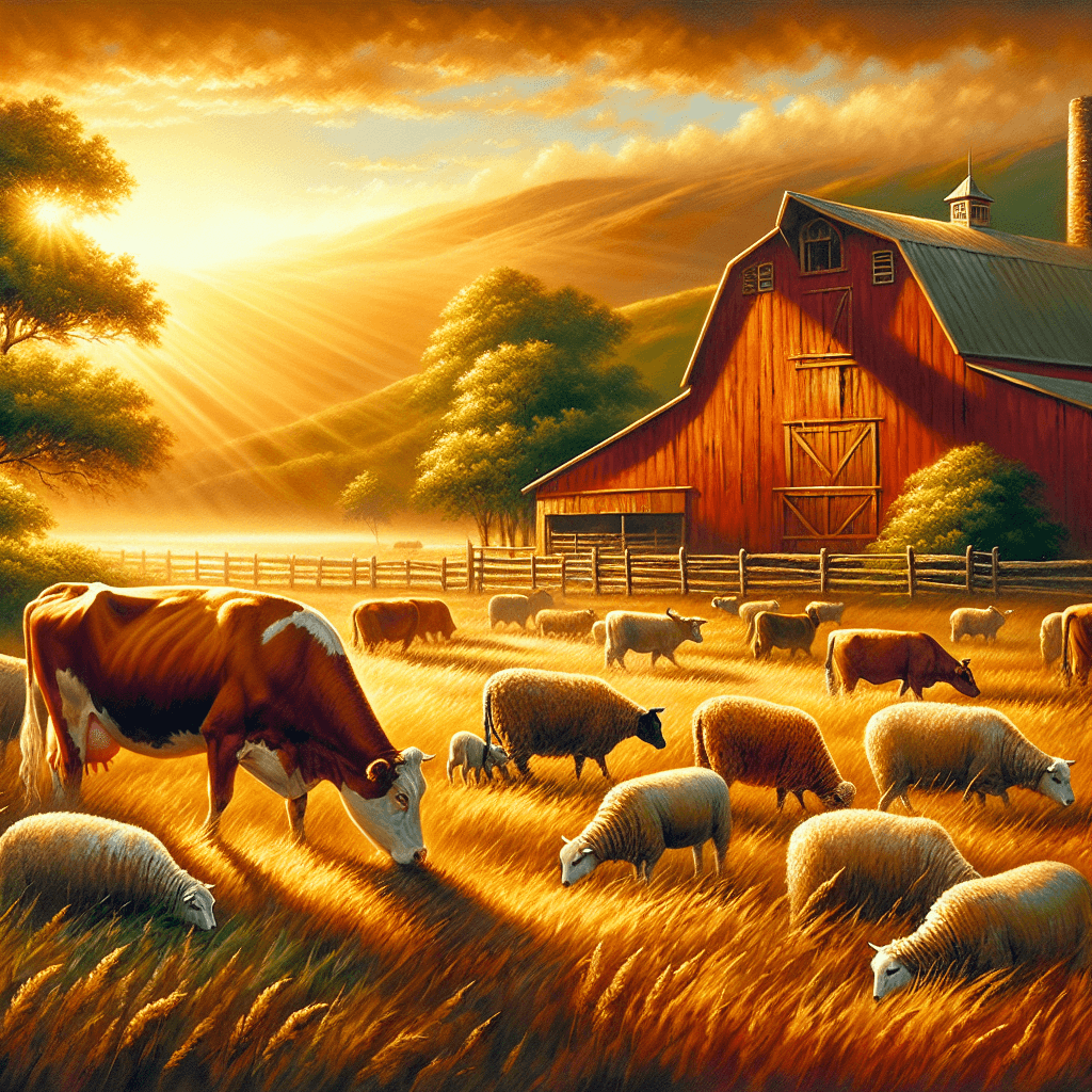 Delightful Farm Scene 5D DIY Paint By Diamond Kit – Original Paint By ...