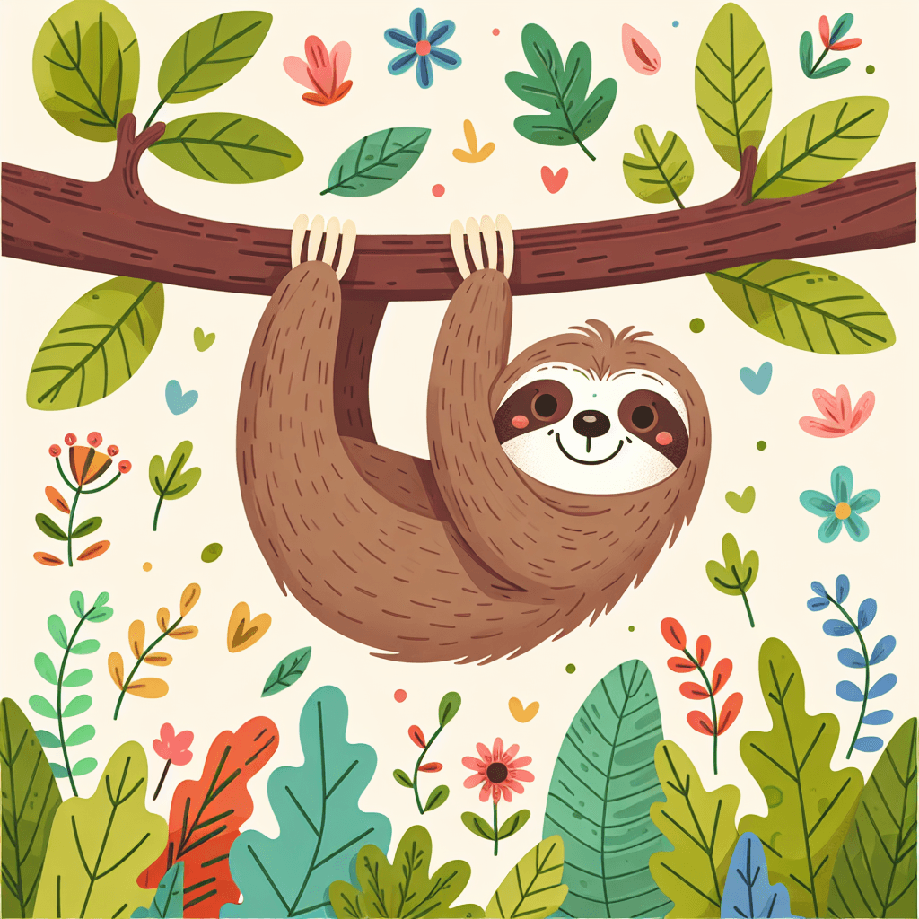 Giggles the Sloth 5D DIY Paint By Diamond Kit – Original Paint By Diamond