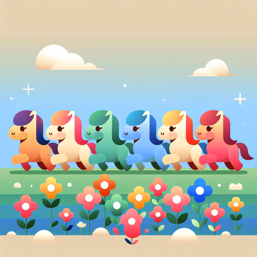 Magical Pony Parade 5D DIY Paint By Diamond Kit – Original Paint By Diamond
