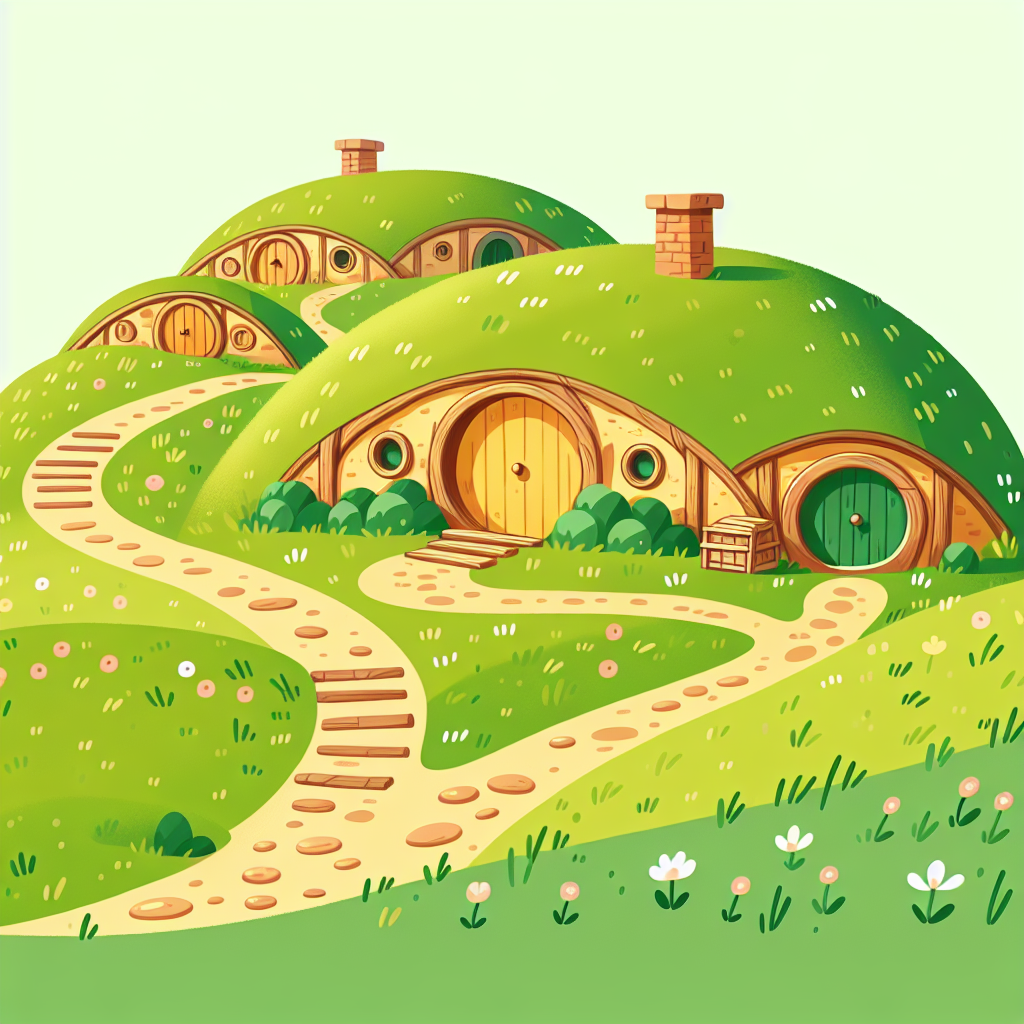 Harmonious Hobbit Haven 5D DIY Paint By Diamond Kit – Original Paint By ...