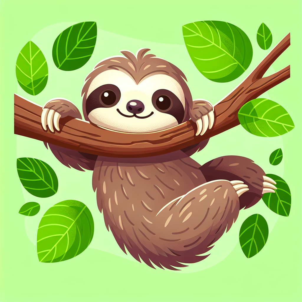 Adorable Sloth 5D DIY Paint By Diamond Kit – Original Paint By Diamond