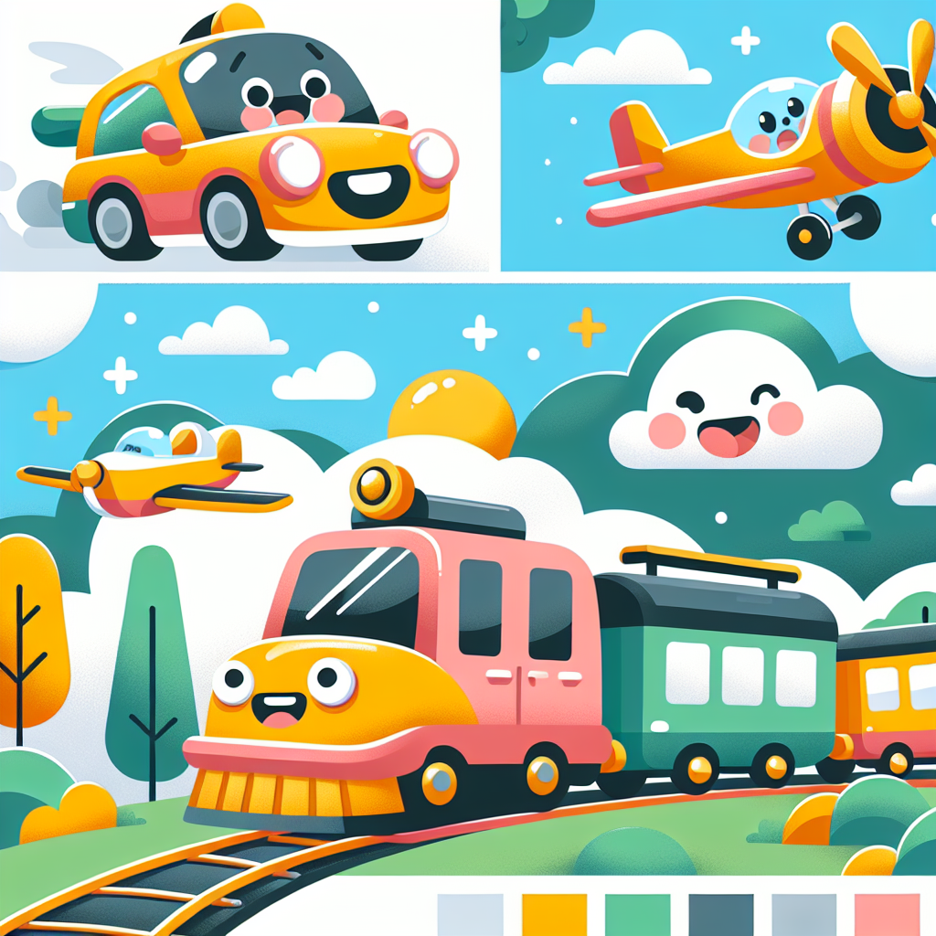 Whimsical Transportation 5D DIY Paint By Diamond Kit – Original Paint ...