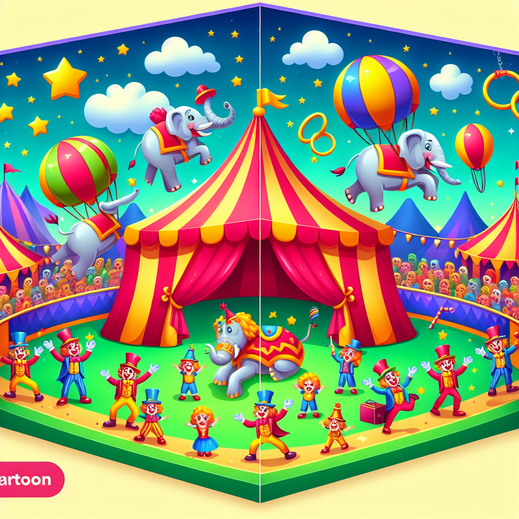 Funky Circus Extravaganza 5D DIY Paint By Diamond Kit – Original Paint ...