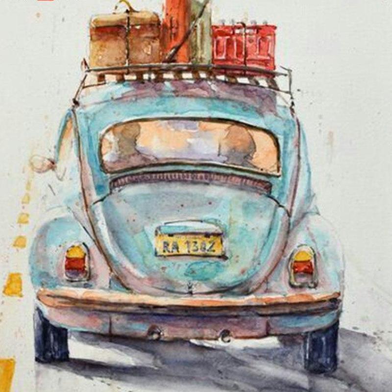 Taxi Back Home 5D DIY Paint By Diamond Kit – Original Paint By Diamond