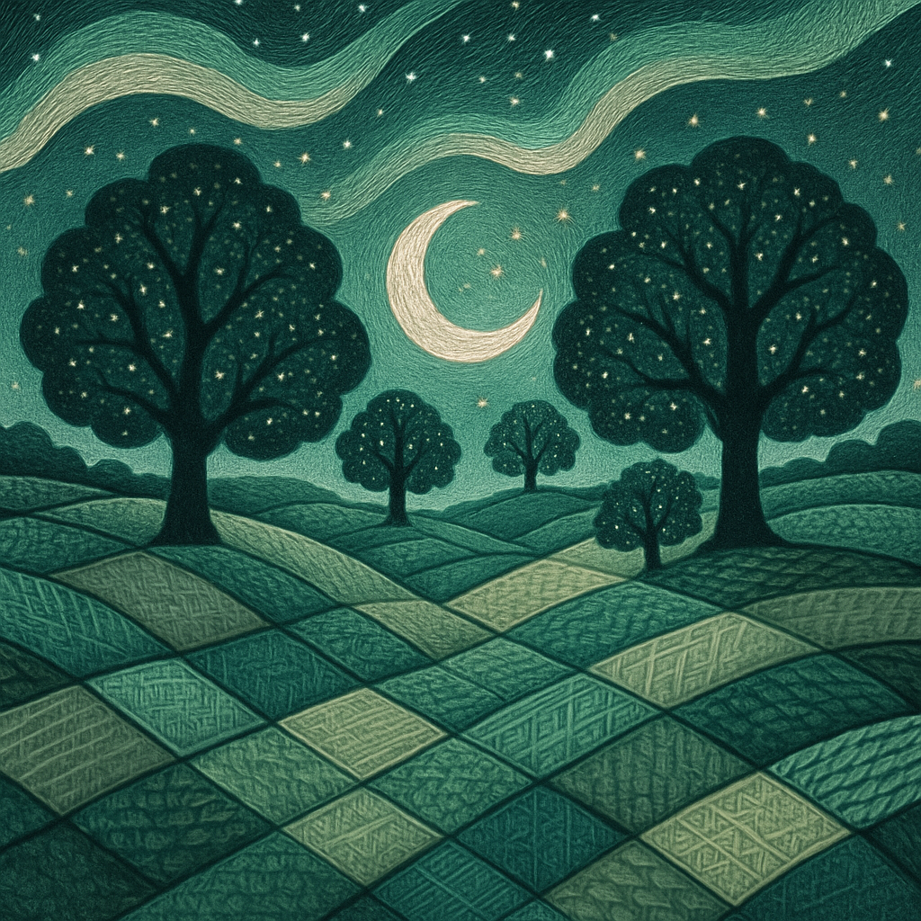 Aurora Orchard Over Patchwork Hills 5D DIY Paint By Diamond Kit ...