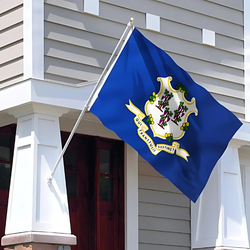 Connecticut State Flag For Outdoor Display – Globe Flags