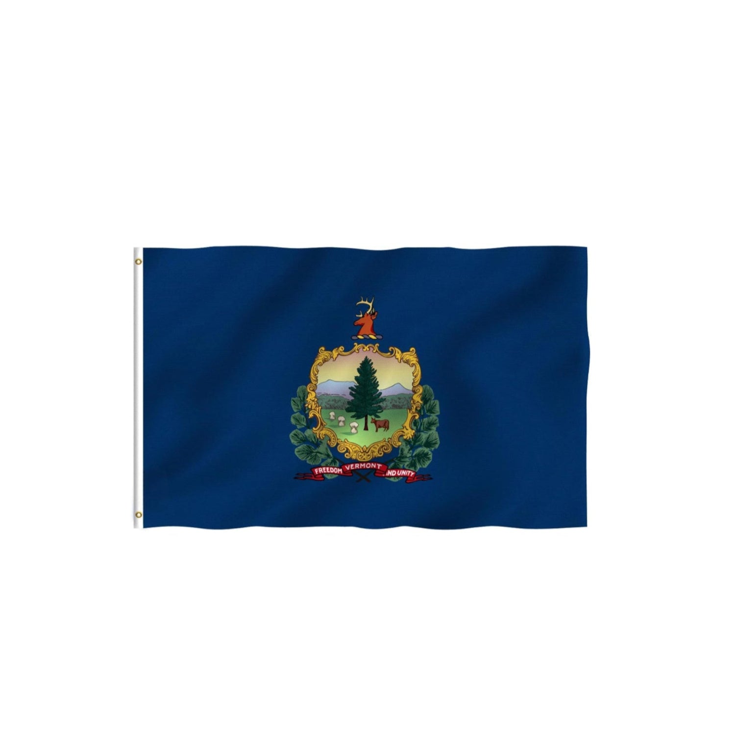 Vermont State Banner With Secure Grommets Flag | National Fl – Globe Flags