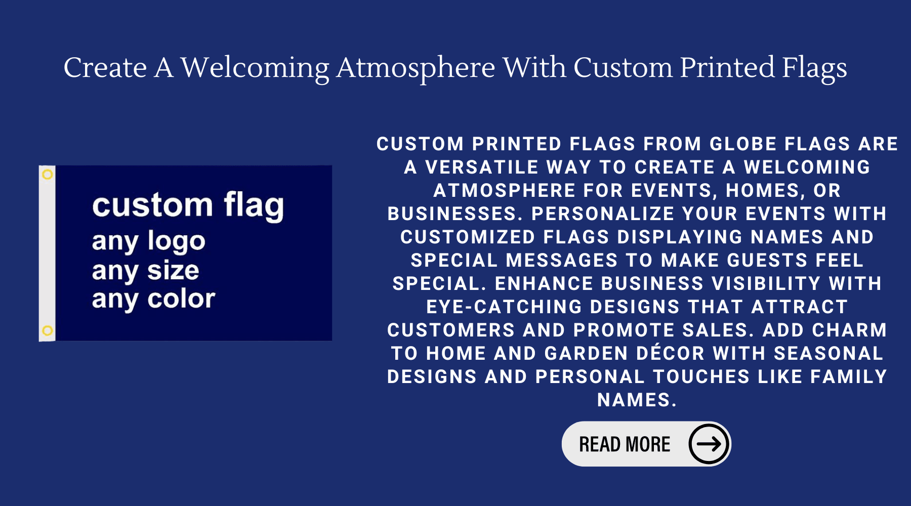 Create A Welcoming Atmosphere With Custom Printed Flags – Globe Flags