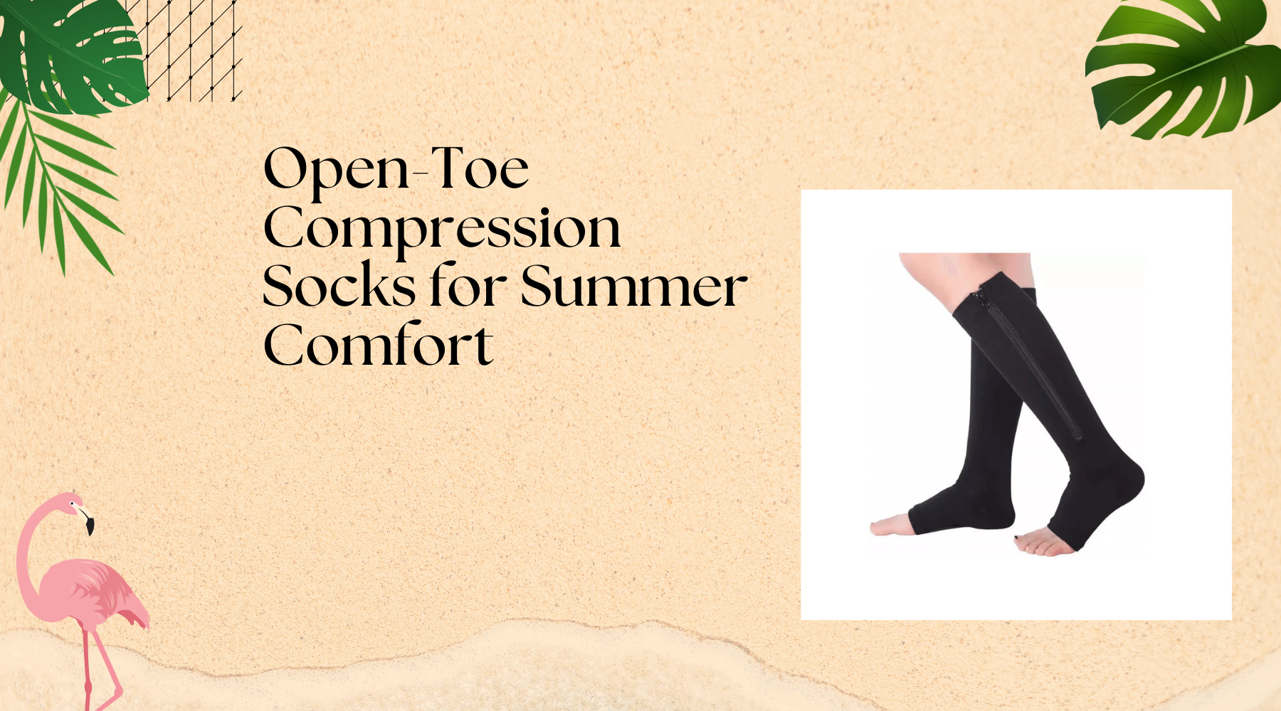Open-Toe Compression Socks for Summer Comfort – Plantar Socks