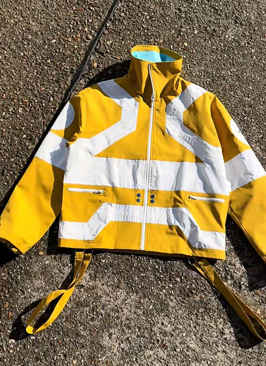 Casual street yellow reflective jacket – Tsuest