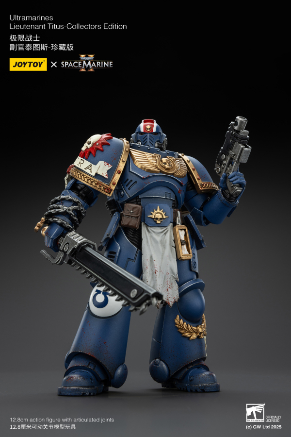JoyToy WH40K Ultramarines Space Marine 2 Lieutenant Titus Collectors E ...