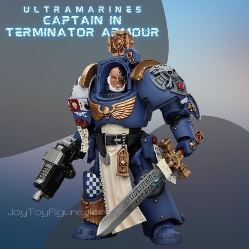 JoyToy WH40K Ultramarines Captain In Terminator Armour – Joytoy Figure ...