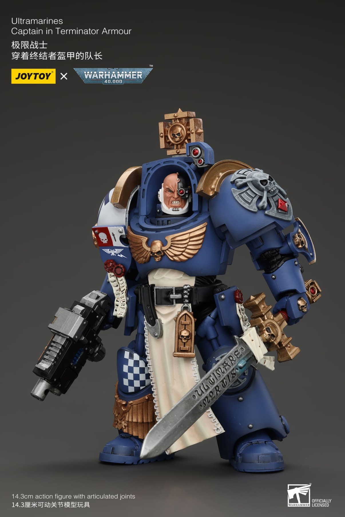 JoyToy WH40K Ultramarines Captain In Terminator Armour – Joytoy Figure ...