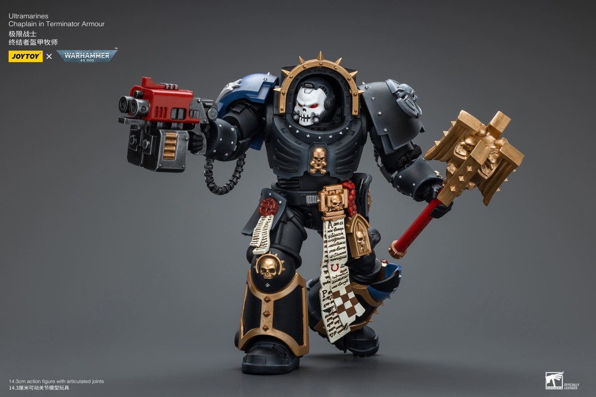 JoyToy WH40K Ultramarines Chaplain in Terminator Armour – Joytoy Figure ...