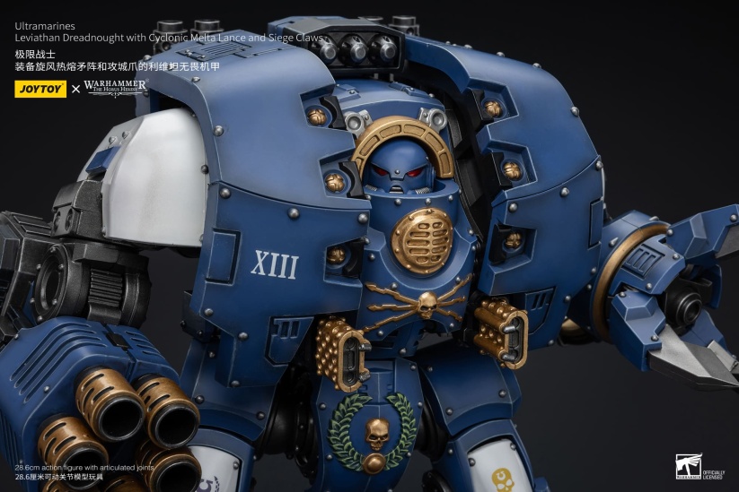 JoyToy WH40K Ultramarines Leviathan Dreadnought with Cyclonic Melta La ...