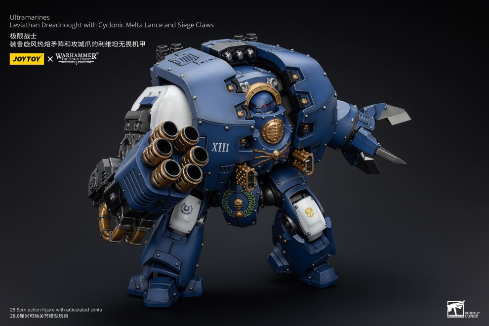 JoyToy WH40K Ultramarines Leviathan Dreadnought with Cyclonic Melta La ...