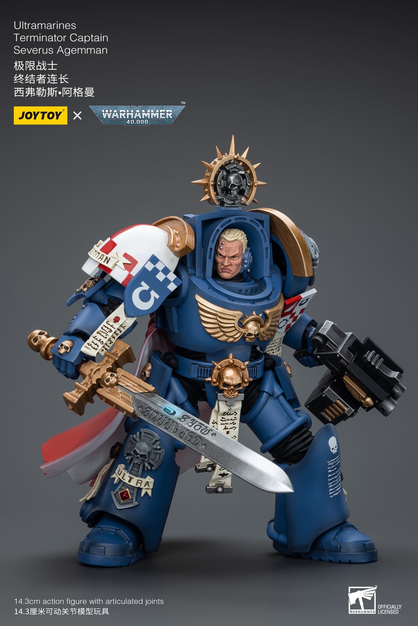 JoyToy WH40K Ultramarines Terminator Captain Severus Agemman – Joytoy ...