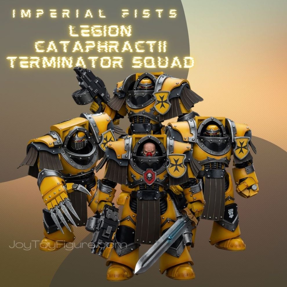 JOYTOY WH40K Imperial Fists Legion Cataphractii Terminator Squad ...