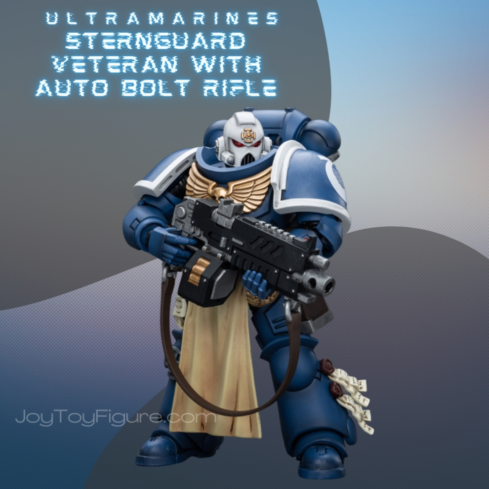 JoyToy WH40K Ultramarines Sternguard Veteran with Auto Bolt Rifle ...