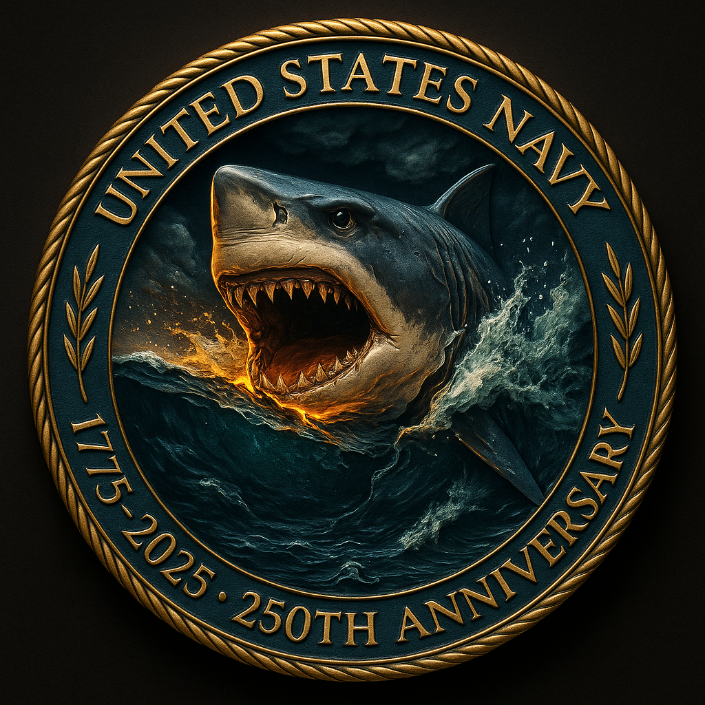 U.S. Navy 250th Great White Surge Coin (1775–2025) – THESACREDPIECES