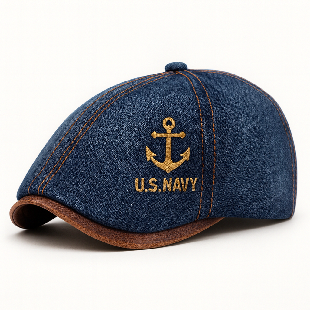U.S. Navy Scally Cap — Denim Anchor – THESACREDPIECES