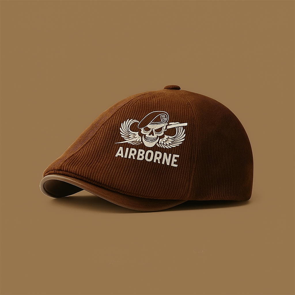 U.S. Army Airborne Scally Cap — Chestnut Winged Skull – THESACREDPIECES