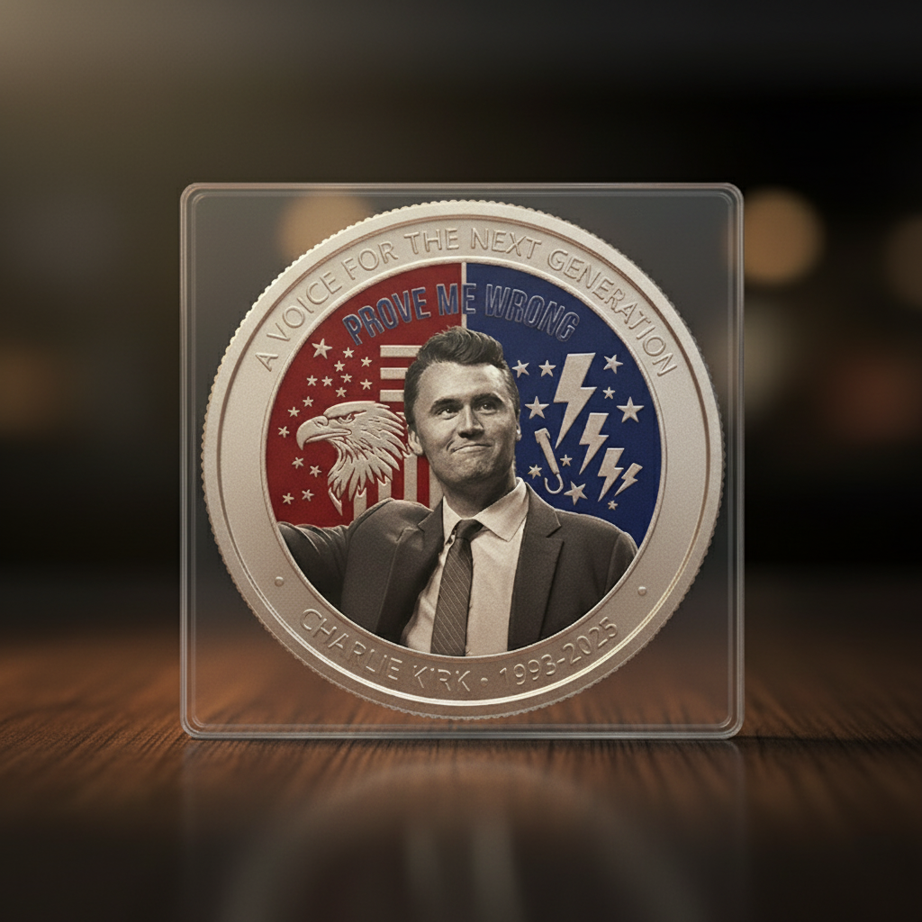 【Limited Edition 】Charlie Kirk Silver Commemorative Coin – Official ...