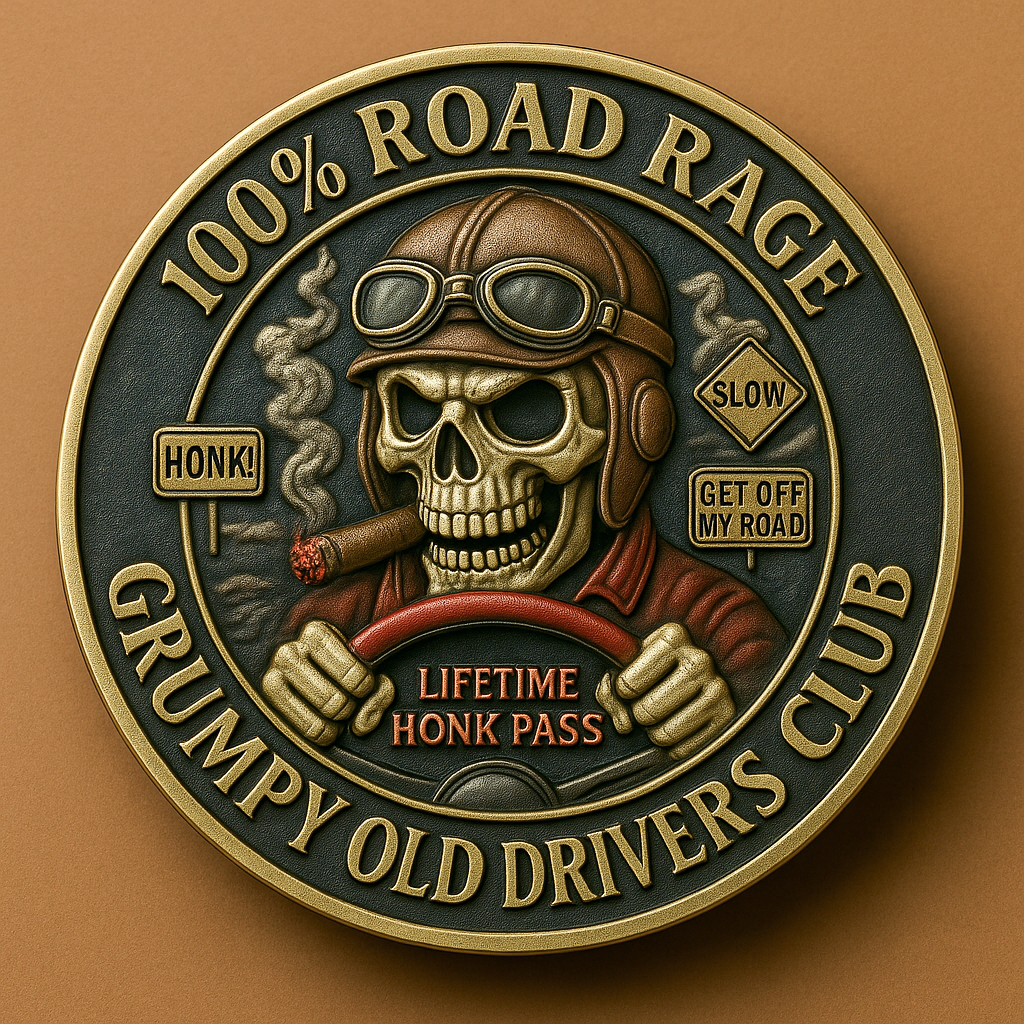 🪙Grumpy Old Drivers Club Challenge Coin