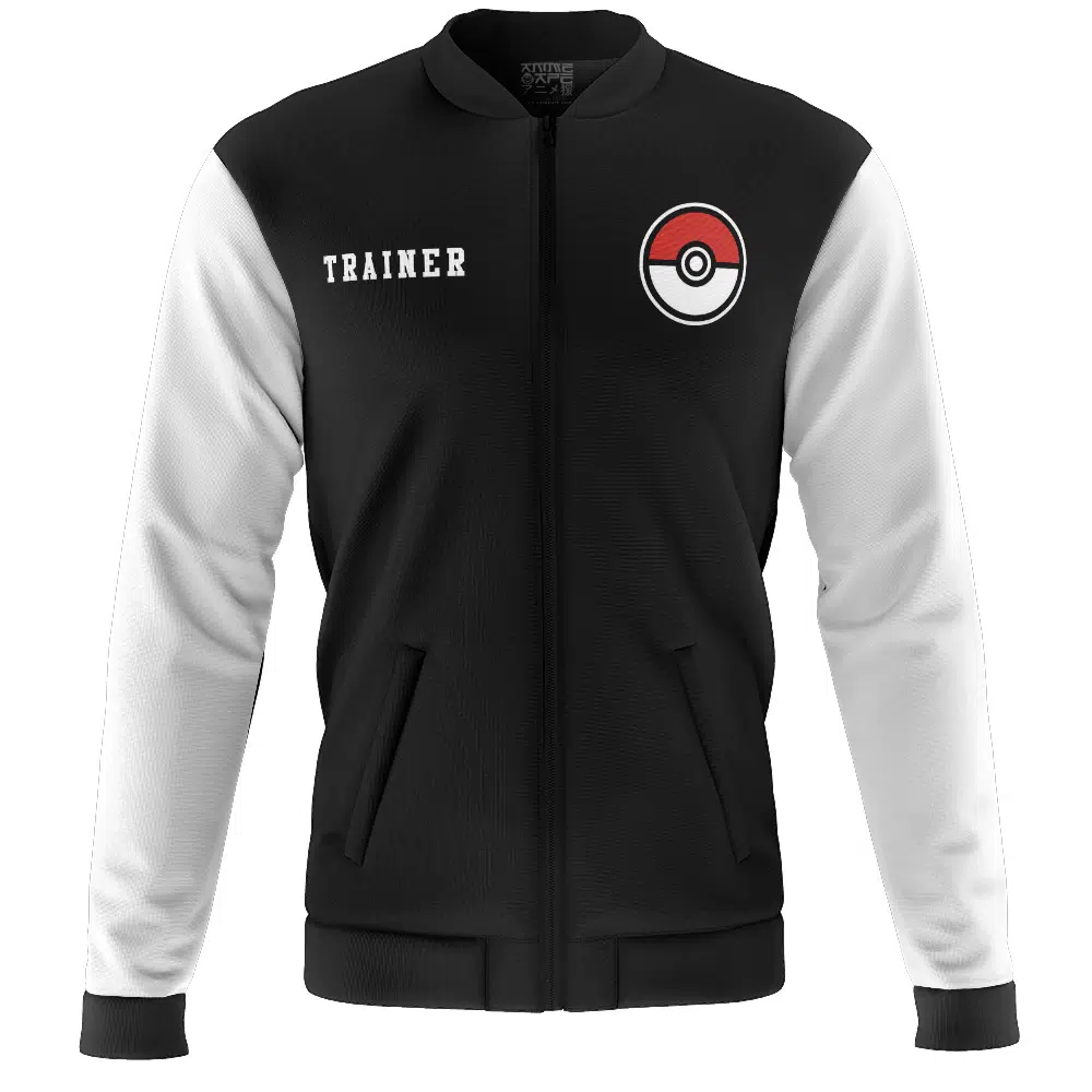 Poke League Champion Pokemon Casual Bomber Jacket – HeavenForFans