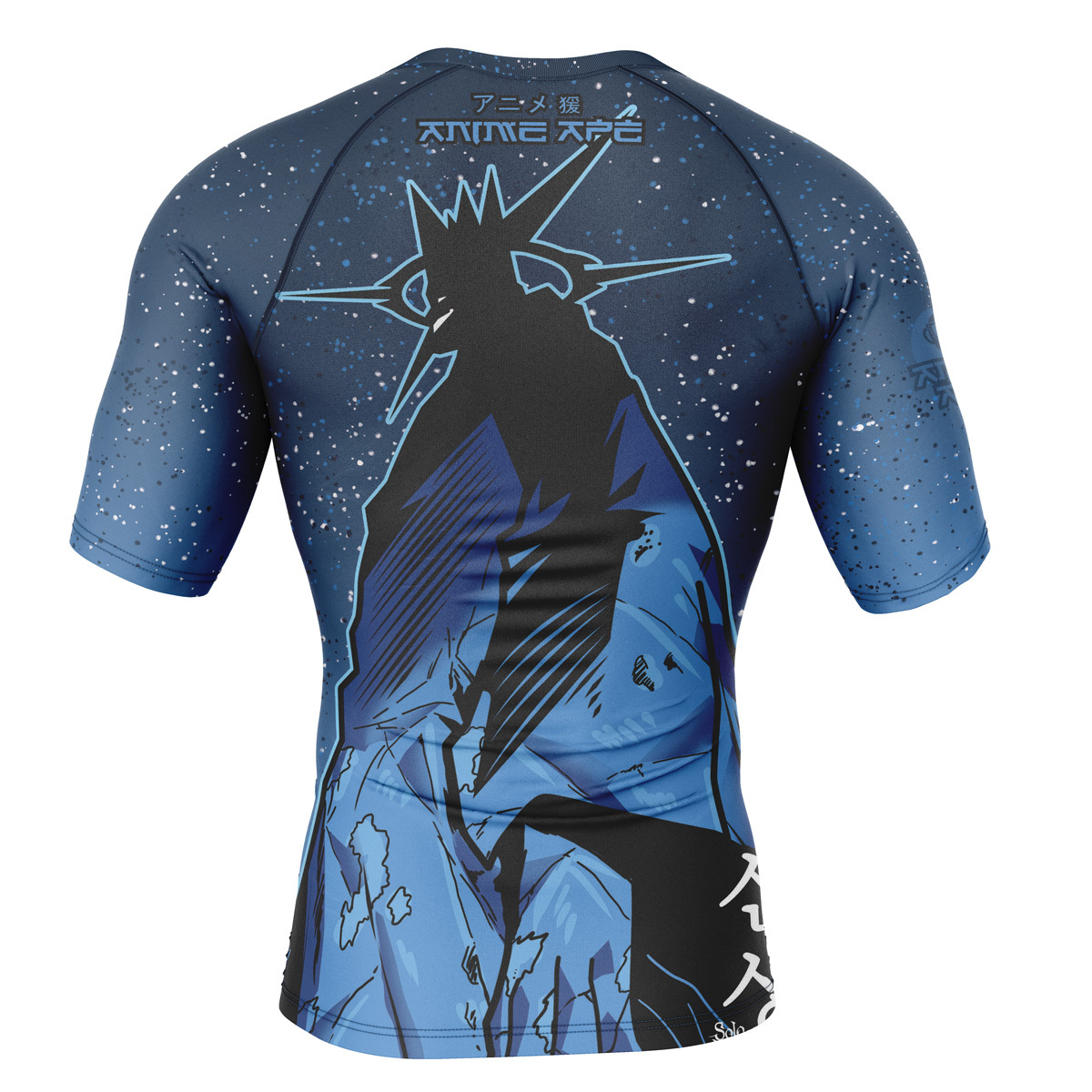 Statue of God Solo Leveling Short Sleeve Rash Guard Compression Shirt ...