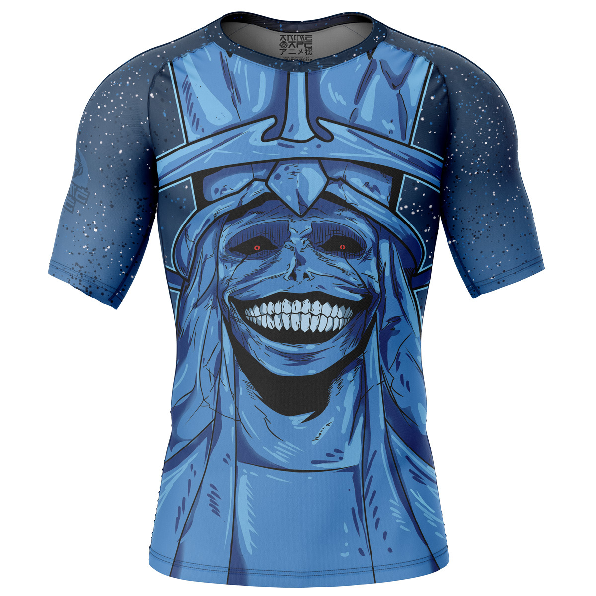Statue of God Solo Leveling Short Sleeve Rash Guard Compression Shirt ...