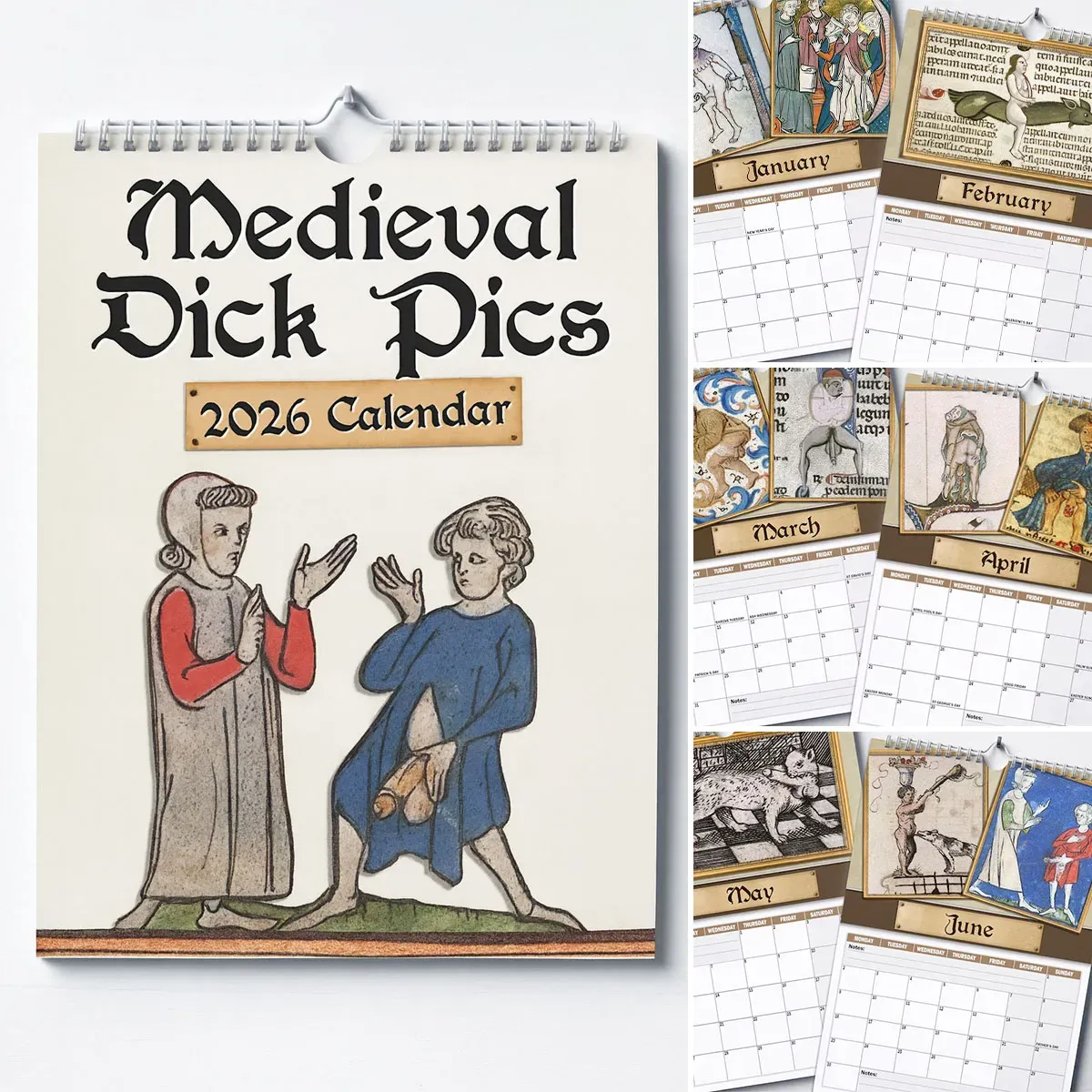 🔥Medieval Dick Pics 2026 Calendar – Boolgarden