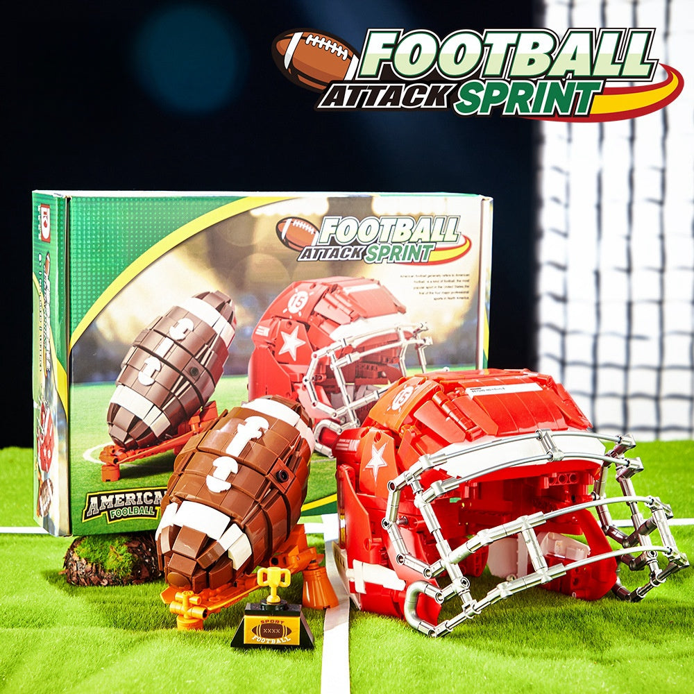 American Football Building Blocks Set – Linoos