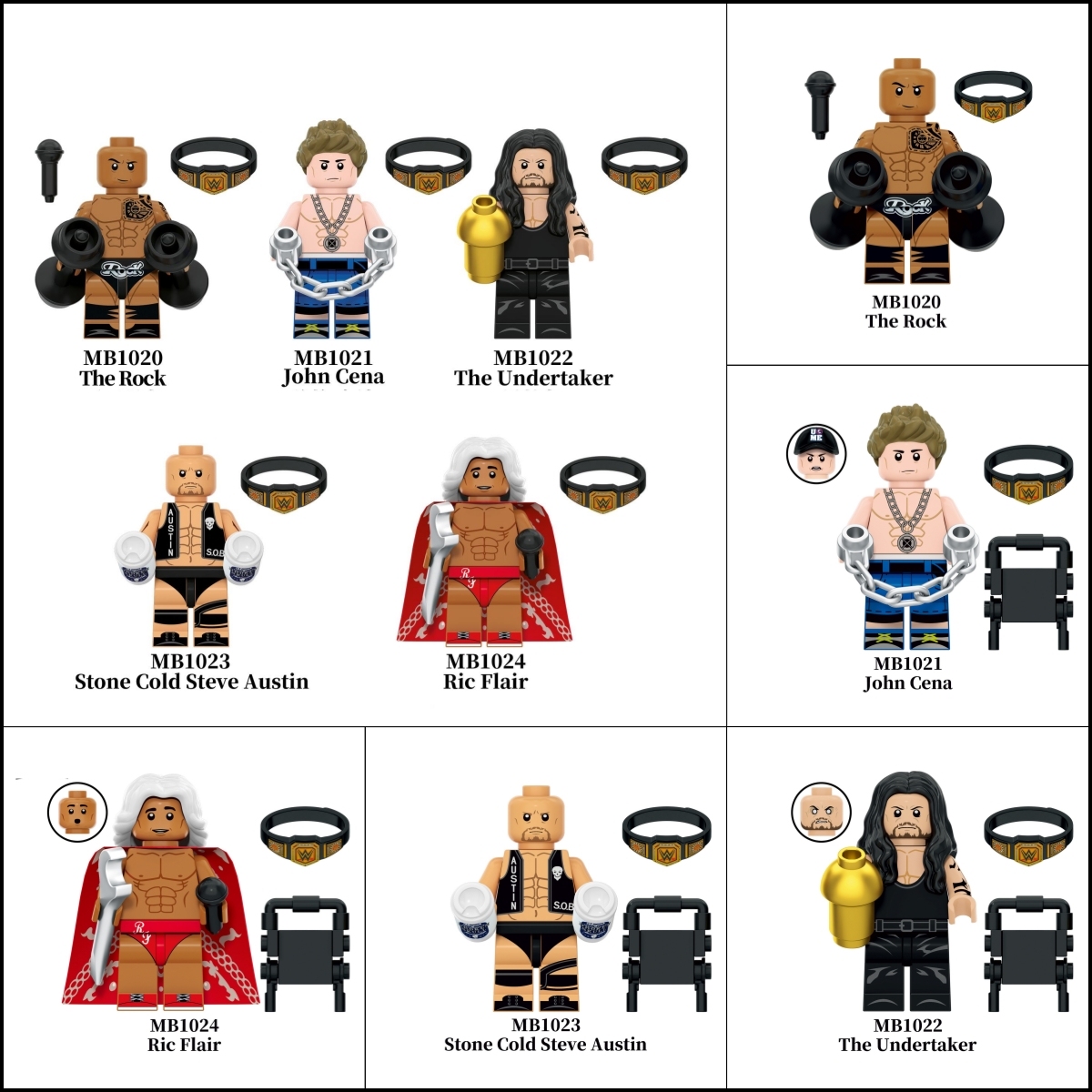 2026 New Wrestling Figure Building Blocks – Linoos