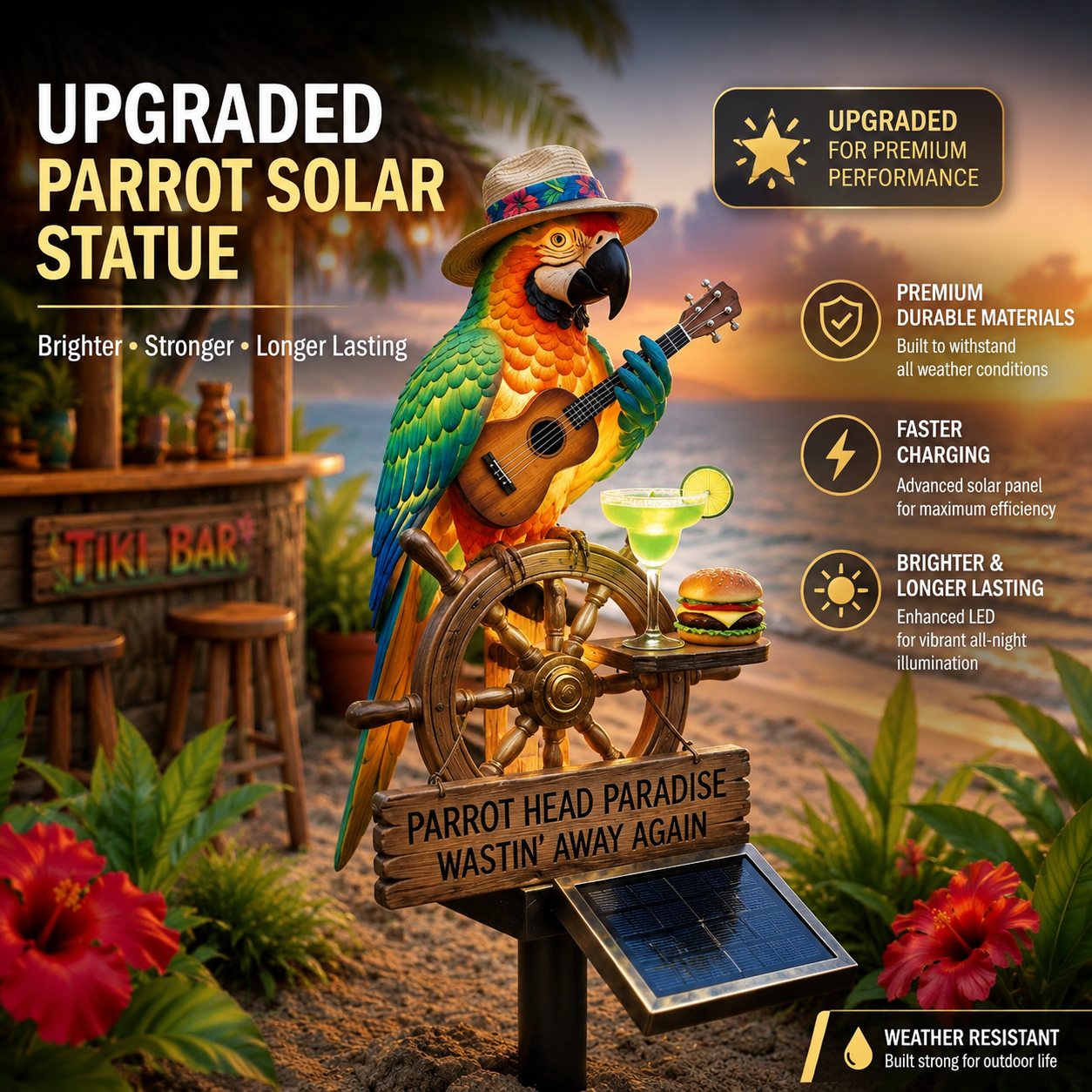 🔥SUMMER SALE 70% OFF🔥 - 🌴 Solar-Powered Parrot Garden Light – “Wastin ...