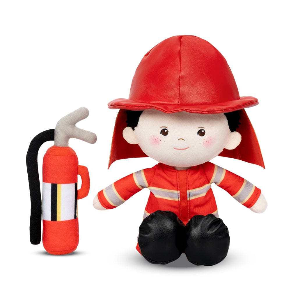 Personalized Firemen Firefighter Plush Baby Boy Doll, Baby's first doll ...