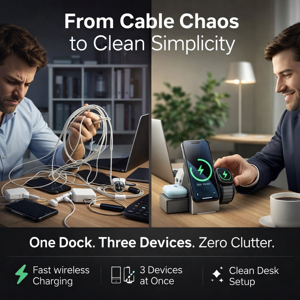 ⚡ 3-in-1 Portable Magnetic Wireless Charging Stand – usabuym