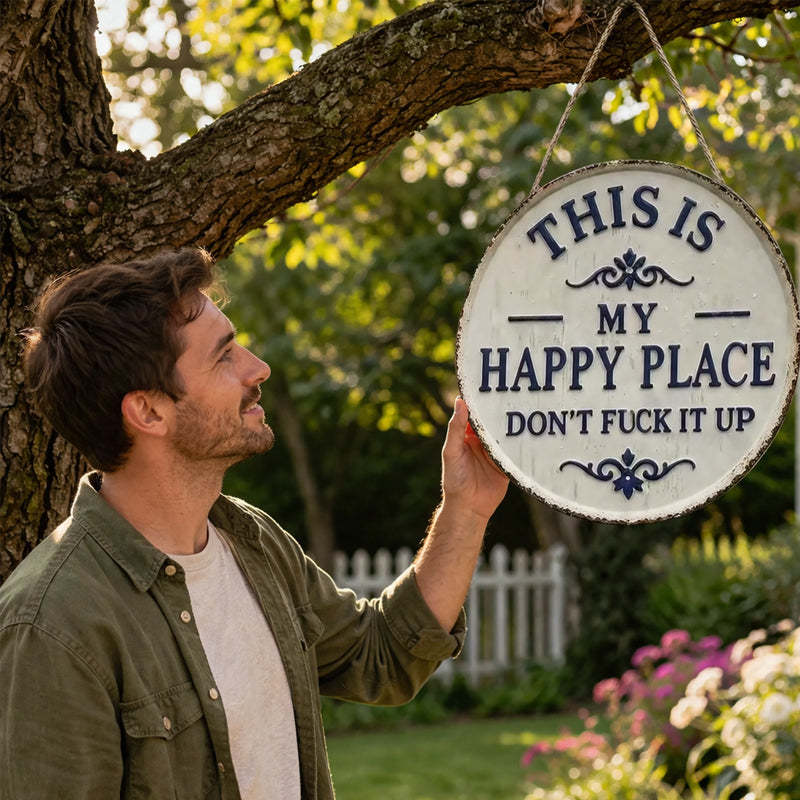 “This Is My Happy Place” Door Sign – aeliesa