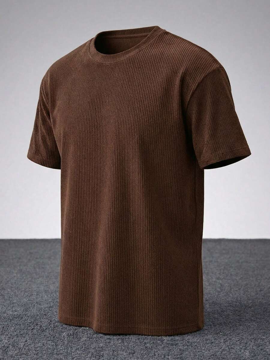 Men's Casual Loose Fit Round Neck Short Sleeve T-Shirt – DETCTV