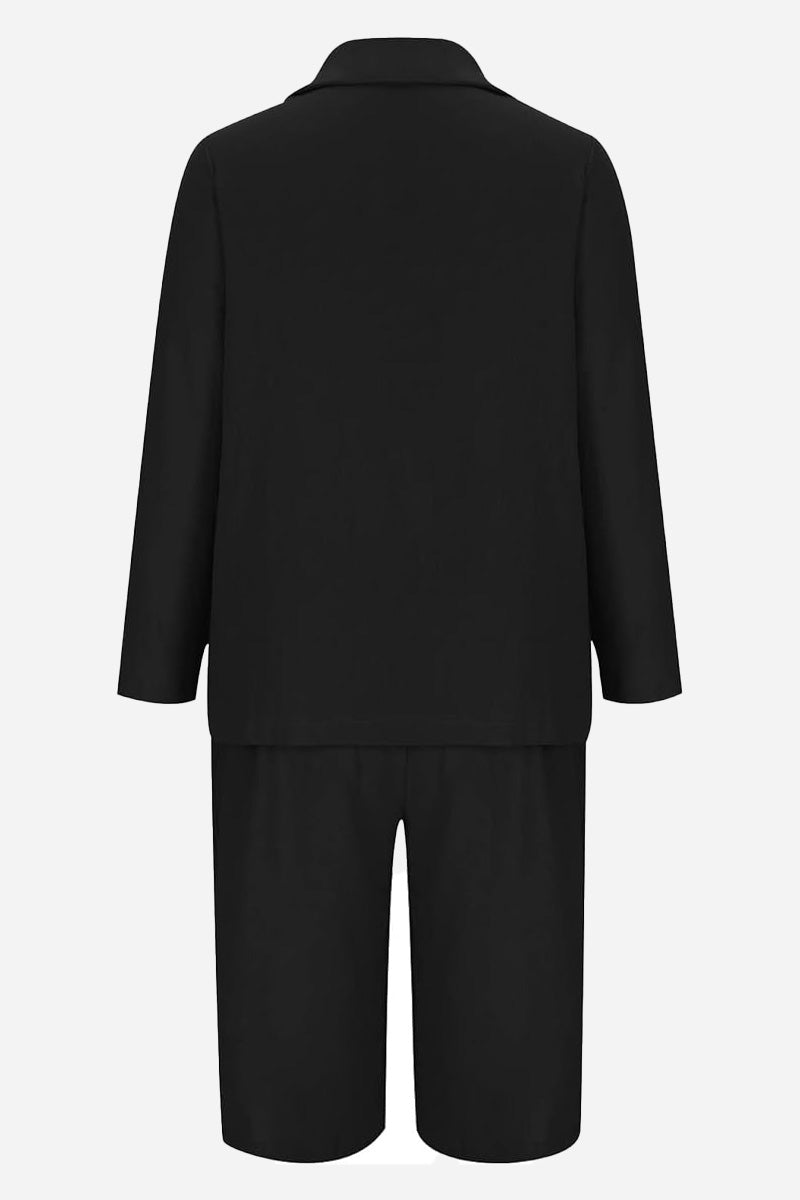 Blazer and High-Waisted Shorts Two-Piece Set – Zeloian
