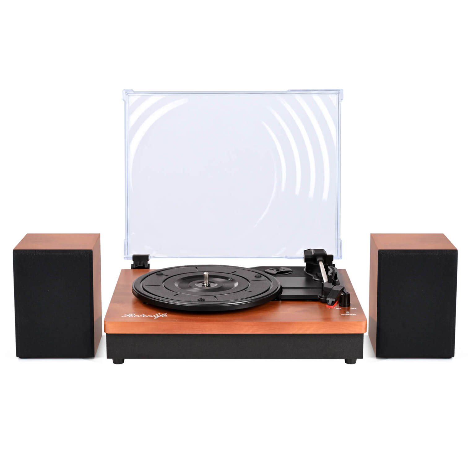Stereo System Vinyl Record Players With Speakers R612