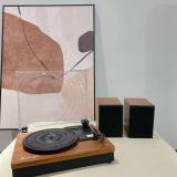 Bluetooth Turntable HiFi System with External Speakers R612