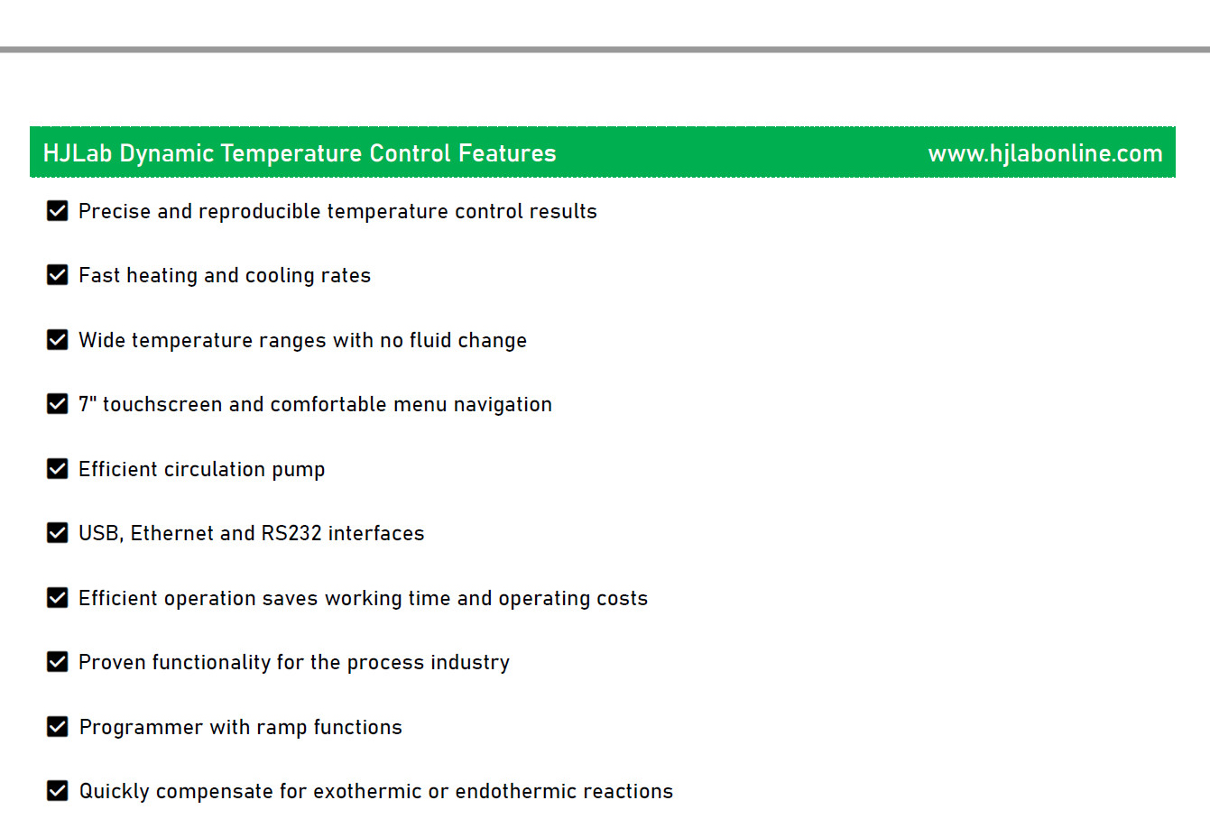 Highly Dynamic Temperature Control System