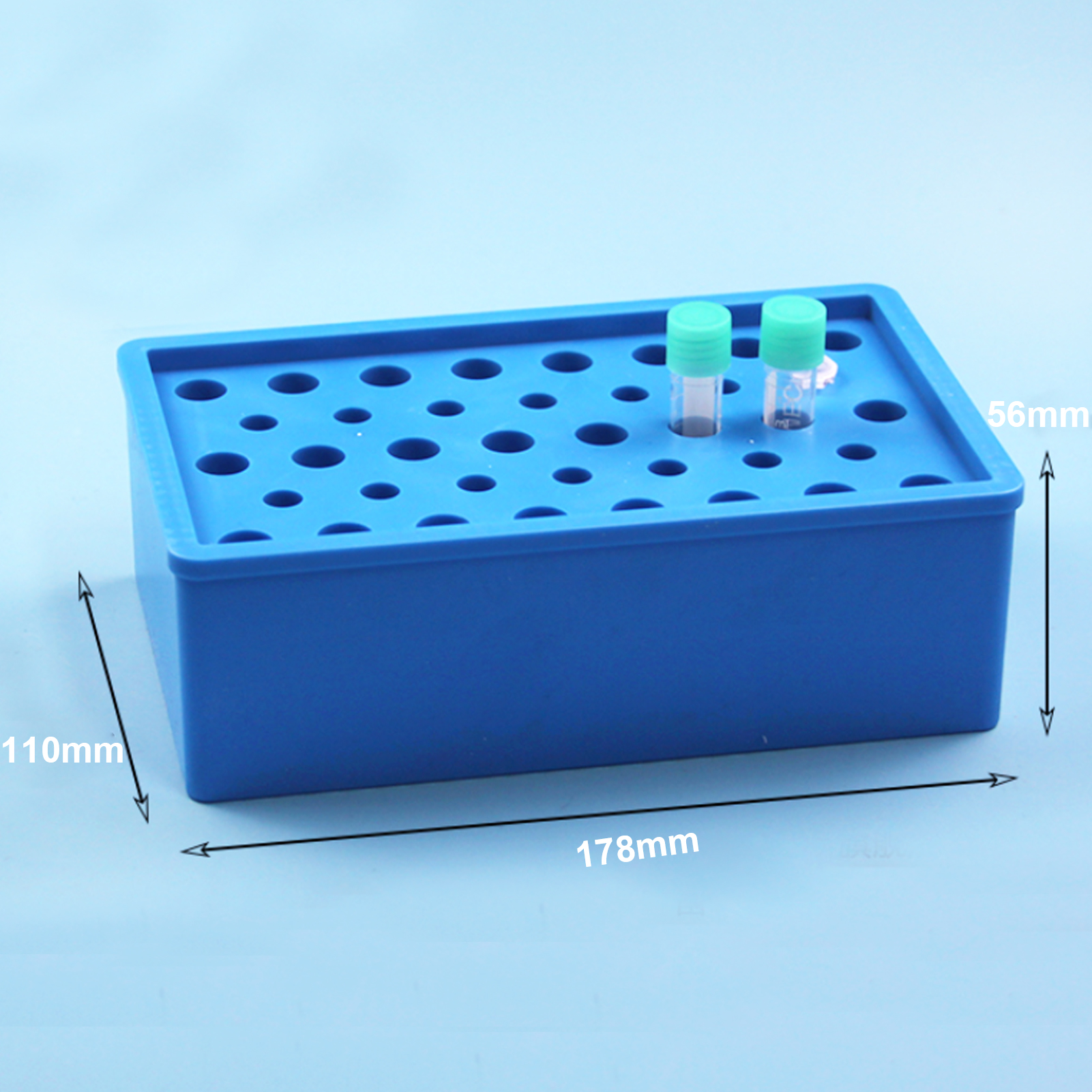 ADAMAS BETA PP Plastic PCR Ice Box 38-Well Laboratory Freezer Box Suit