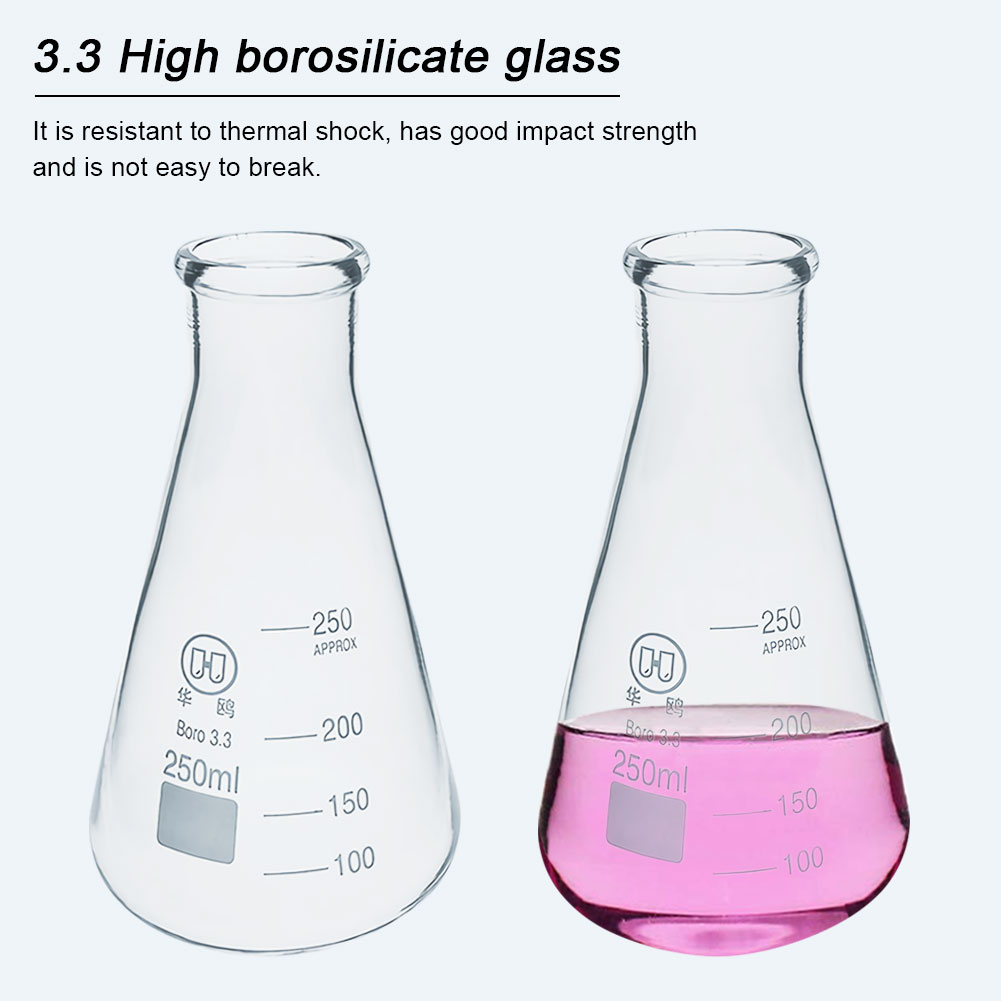 ADAMAS BETA Lab Triangular Flask Laboratory Glass Conical Flask Narrow