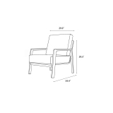 Orion Teak Outdoor Armchair